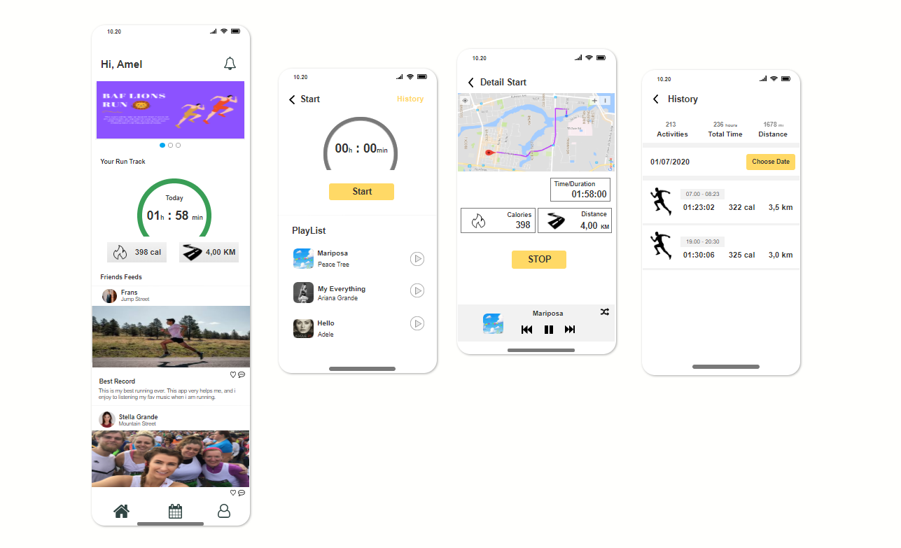 Runner Application — UI/UX Case Study | by Fanya Febriana | Medium