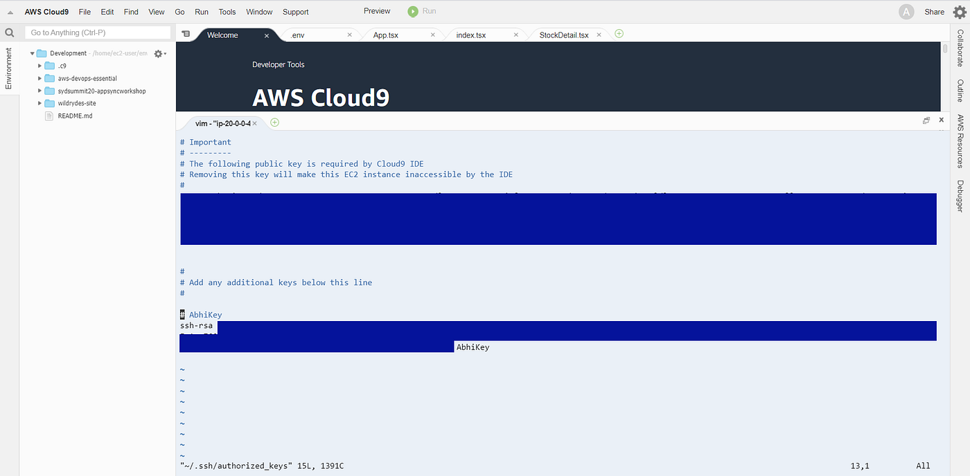 Access Your Aws Cloud9 Ec2 Instance From Vs Code Over Ssh By Mahantya Medium