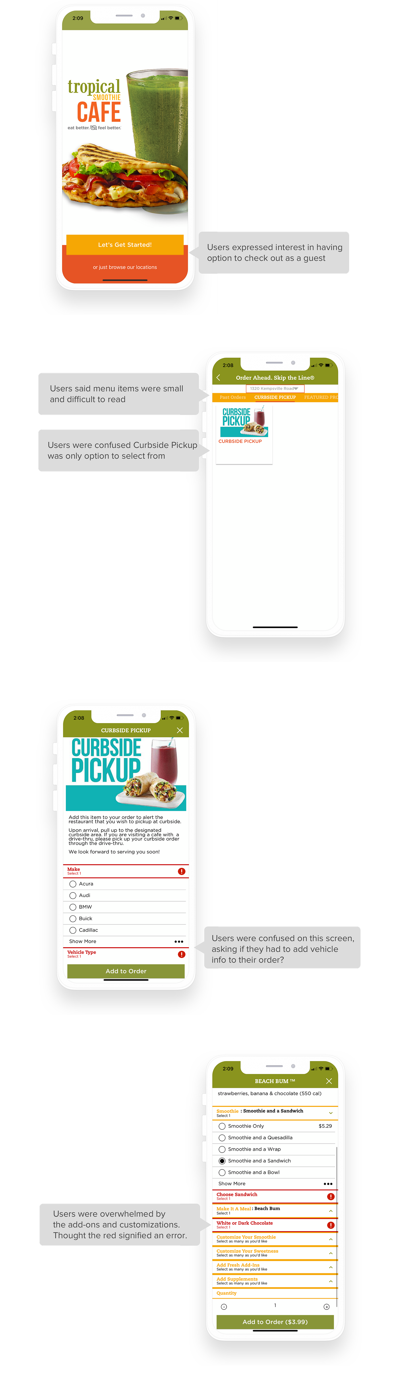 Tropical Smoothie Cafe Mobile App Redesign | by Emilymariecarlson | Medium