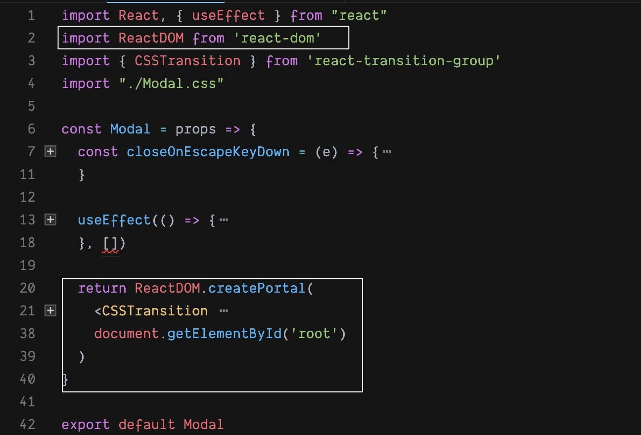 How to create a Modal Component in React from basic to advanced? | by Thi Tran | TinySo | Medium