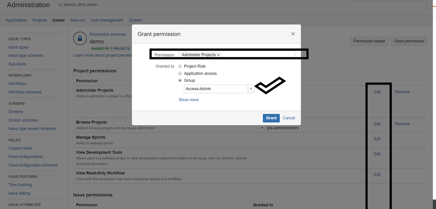 JIRA: How to grant access on specific project to one or list of users ...