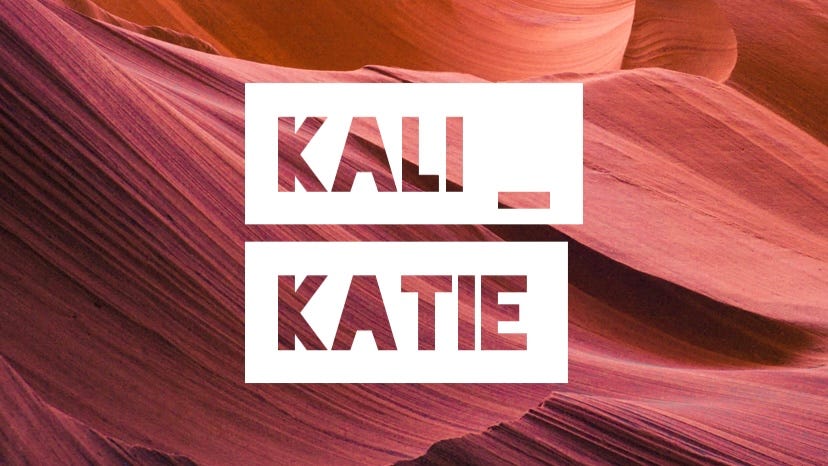 Hi, I’m Kali Katie.. I know I’m speaking into the void right… | by Kali ...