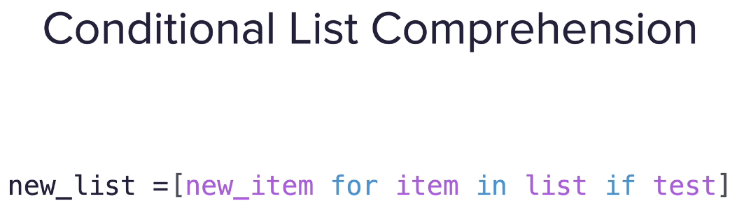 List Comprehension in Python. It is a shorter syntax to create new ...