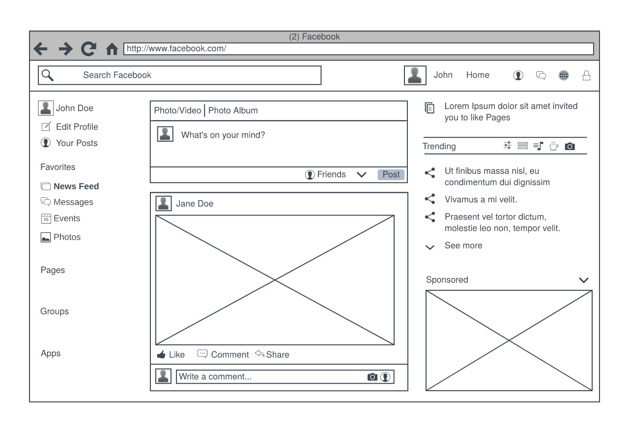 Practicing wireframing with Sketch | by Amandine Laville | Medium