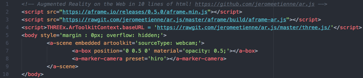 Augmented Reality in 10 Lines of HTML | by Alexandra Etienne | ARjs ...