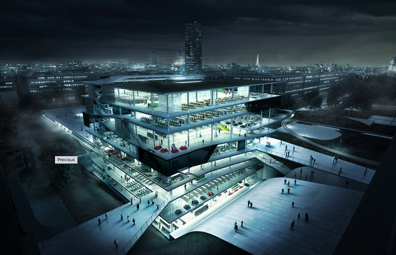The technique I have used is slabs and columns and spatial loops (OMA ...