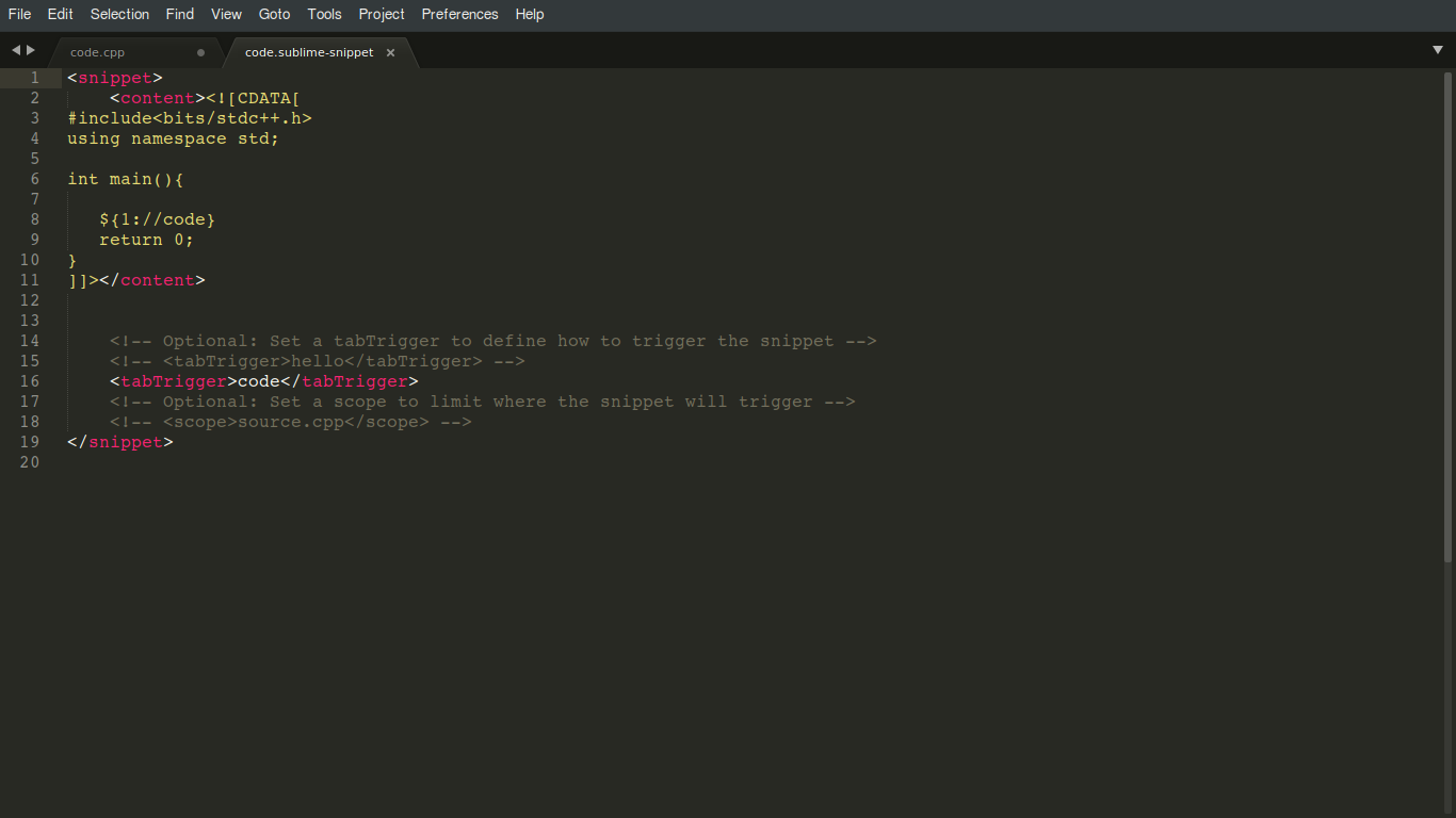 How to Create Own Sublime Text Snippets ? | by Oracle Soul | Medium