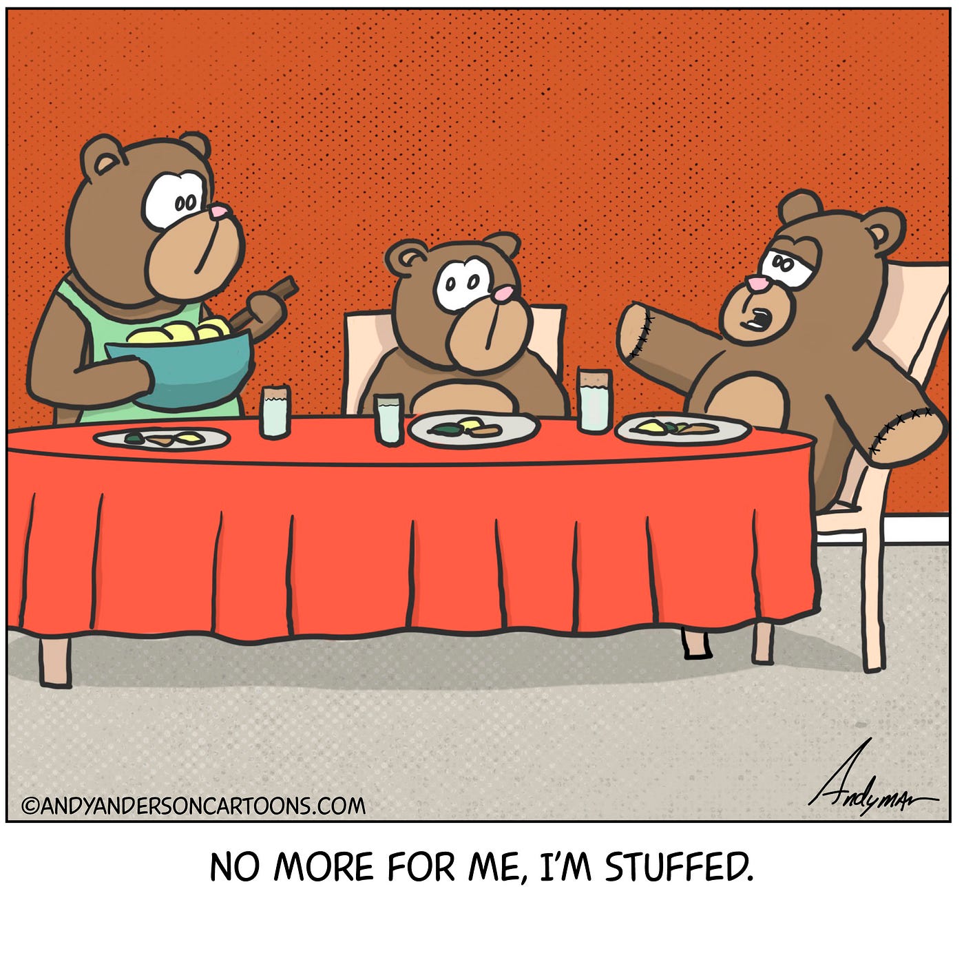 Teddy says... | Andy Anderson Cartoons | Andy Anderson Cartoons