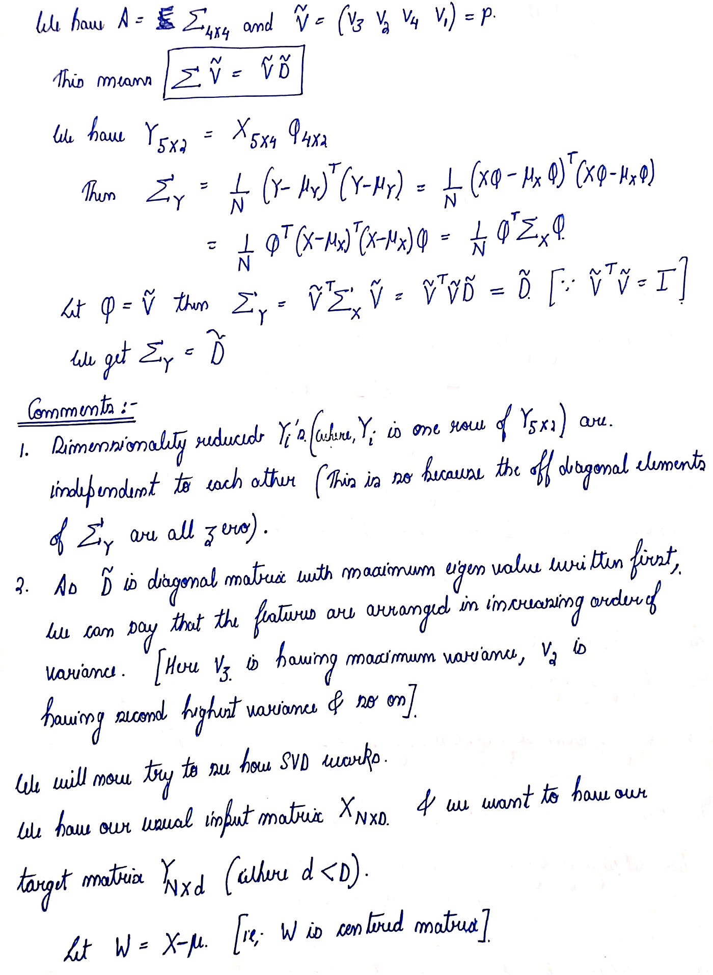 Understanding Mathematics behind Unsupervised Linear Dimensionality ...