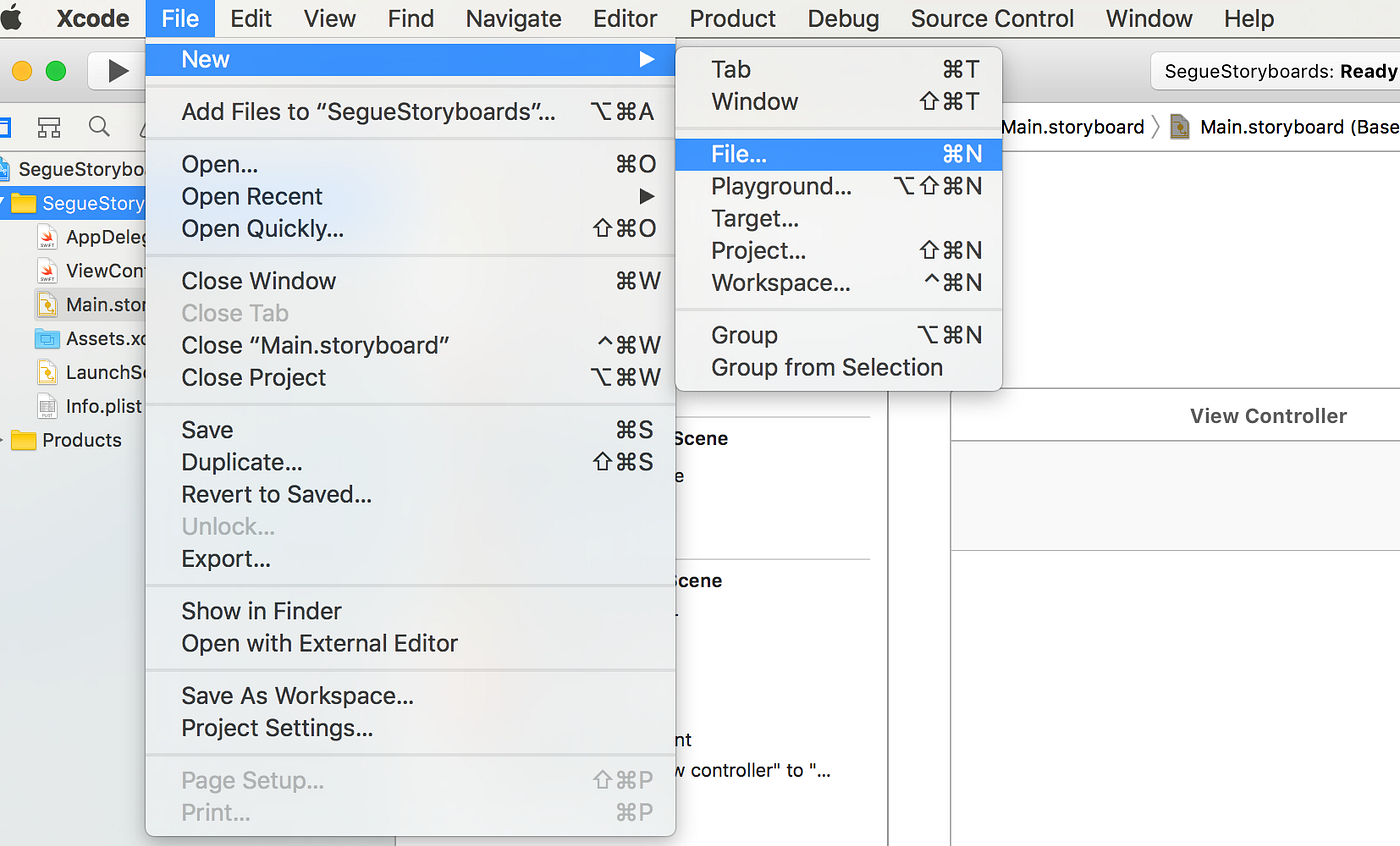 How to segue between ViewControllers with different storyboards | by Wilson Balderrama | Medium