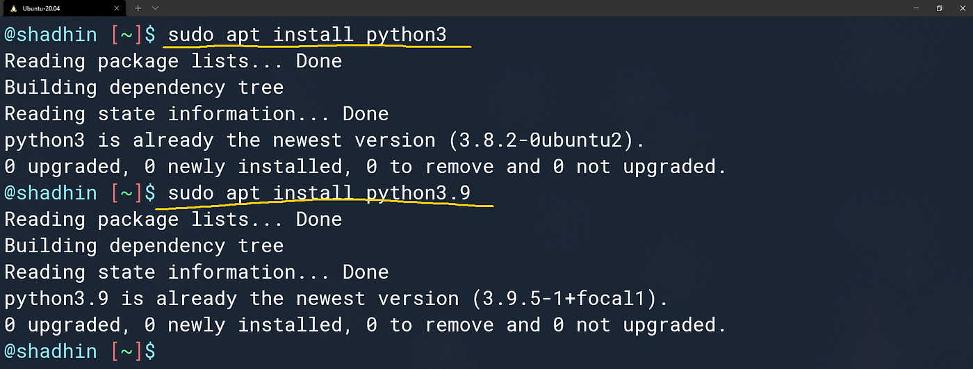 Set Up Python On Windows Subsystem For Linux Wsl By Fahadul Shadhin Python In Plain English