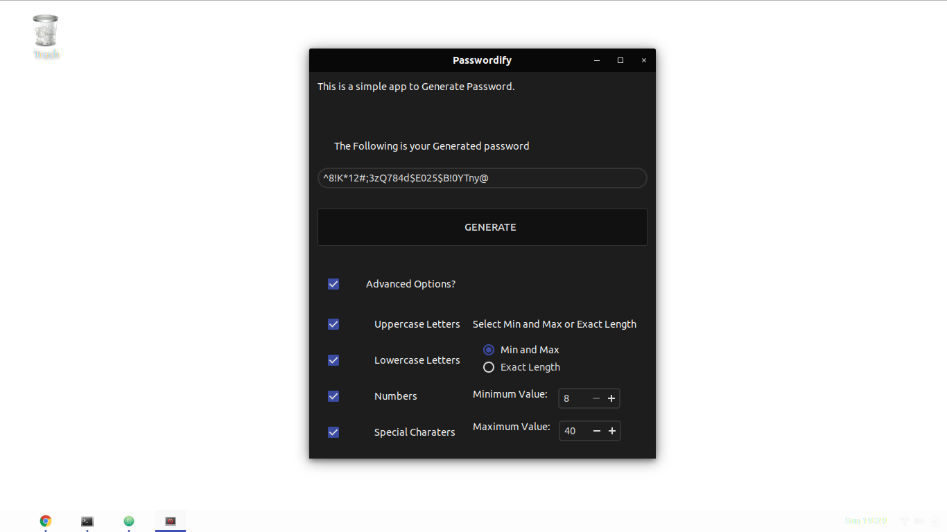 Password generation Native Desktop App using Vuido | by Em Ji Madhu ...
