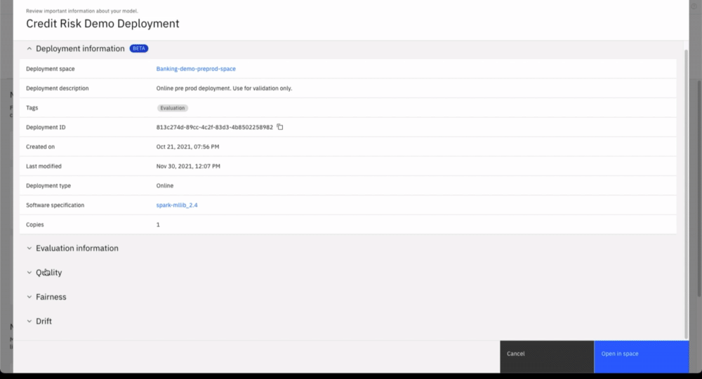 AI Factsheets on Cloud Pak for Data as a Service: Automate collection ...