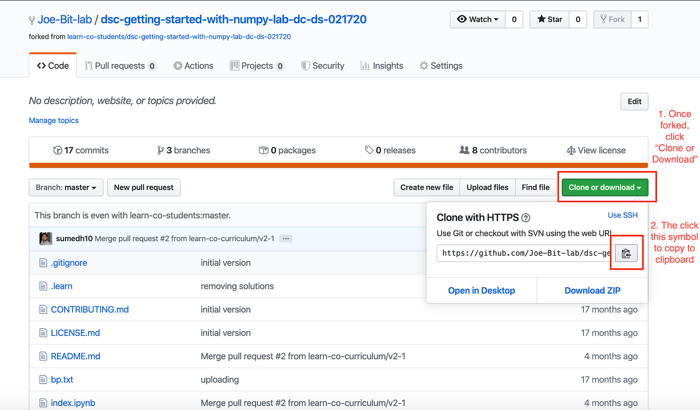 A method to using Git for Learn.co lessons | by Joe McHugh | Medium
