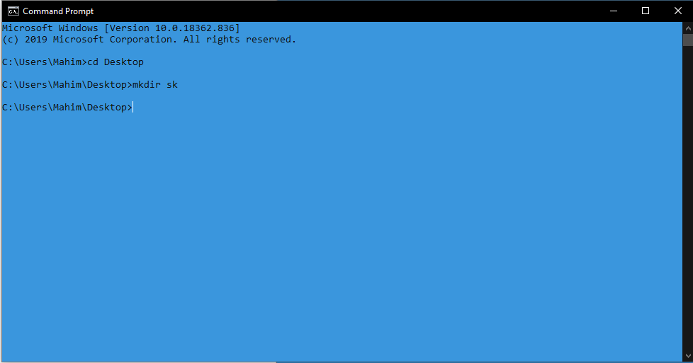 Windows Terminal. Create a folder, Remove a folder… | by Md Mahbub Sk ...