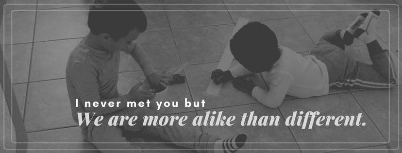 We are more alike than different. | by Sasha Schmick | Medium