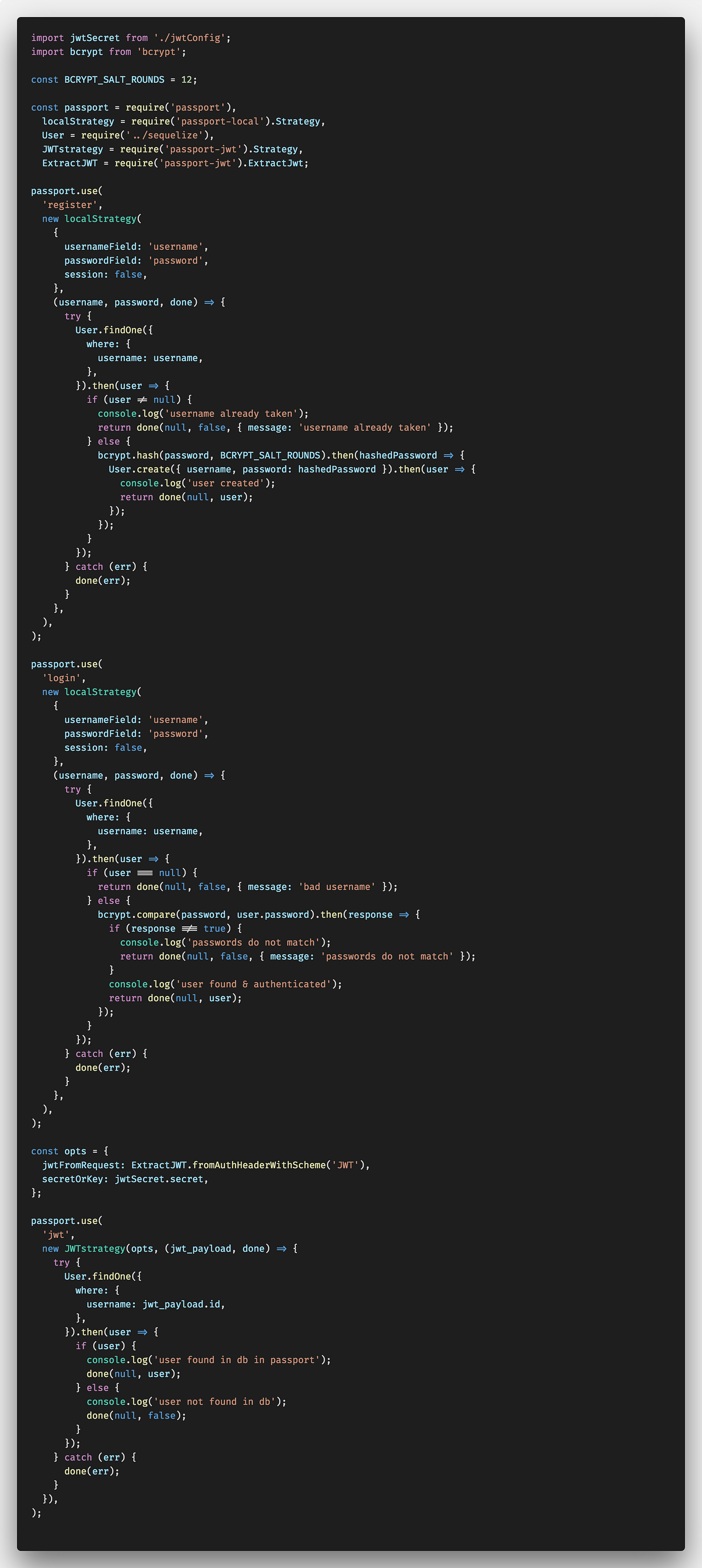 Implementing Json Web Tokens And Passportjs In A Javascript Application With React By Paige