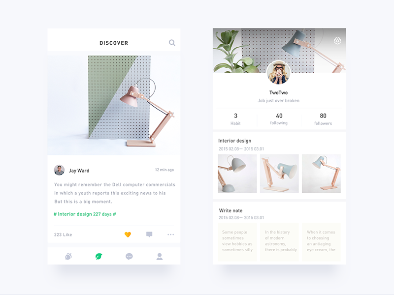 40 Inspiring examples of mobile feeds | by Muzli | Muzli - Design ...