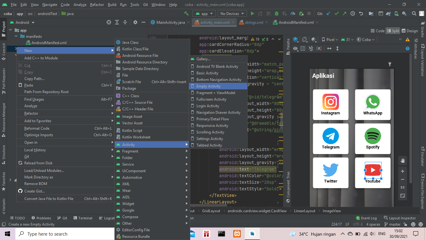 Intent Android Studio - choirunurus syifa - Medium