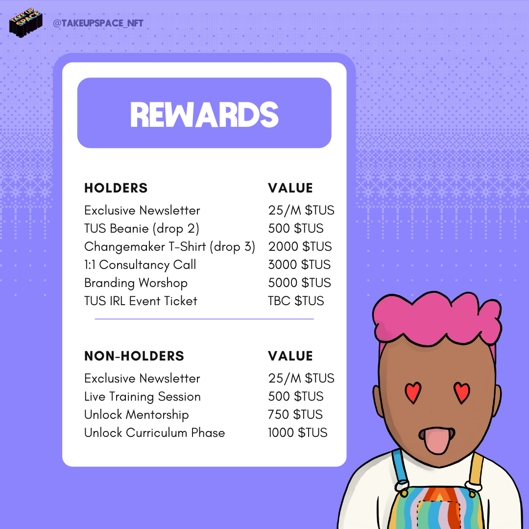 $TUS Token: How to Earn & Redeem + Tokenomics | by Take Up Space | Medium