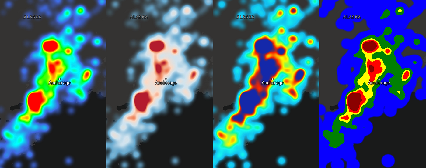 Introducing heatmaps in Mapbox GL JS | by Vladimir Agafonkin | maps for ...