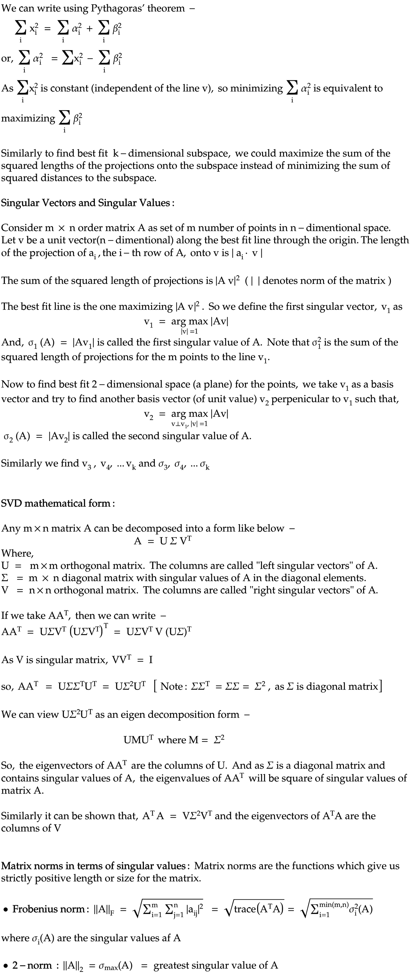 Linear Algebra for Machine Learning Part 5— Singular Value Decomposition (SVD) and Matrix Pseudo ...