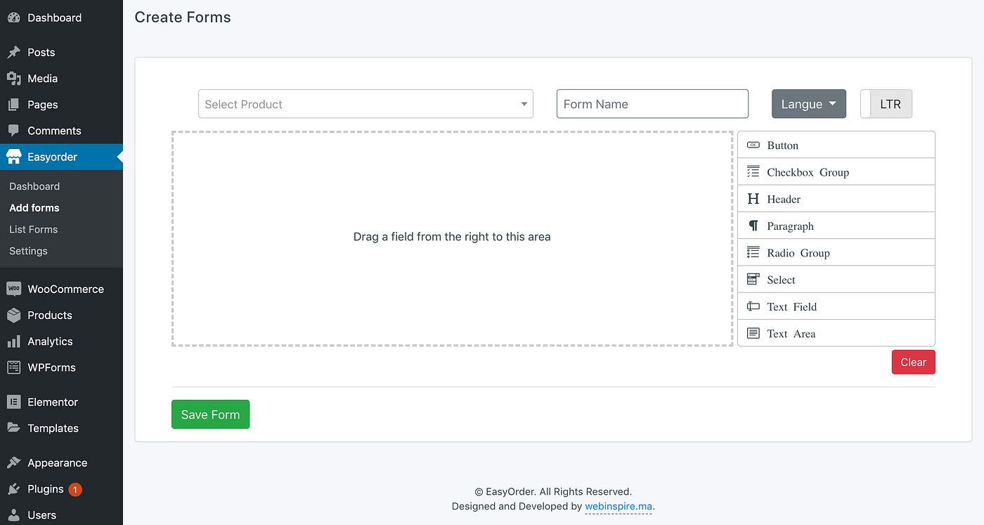 How to create order form with woocommerce | by webInspire | Medium