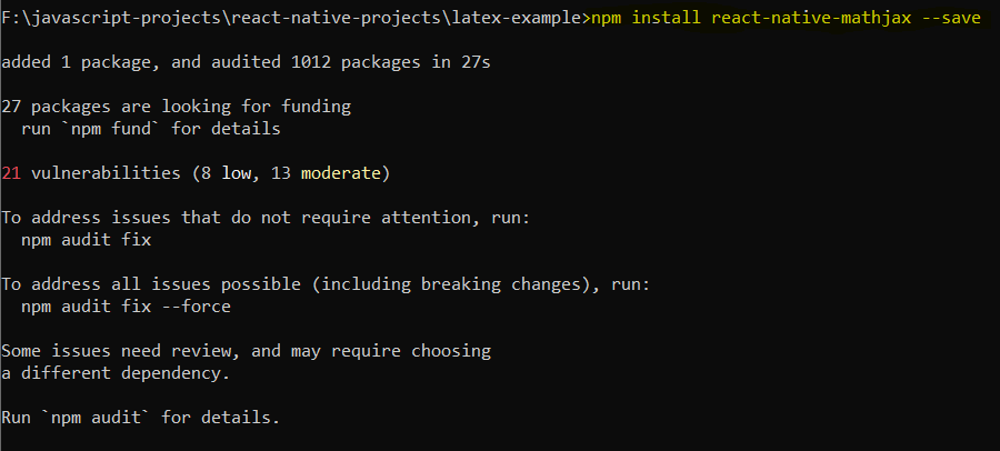 How To Implement Mathjaxlatex In React Native Mobile App By Nutan Medium