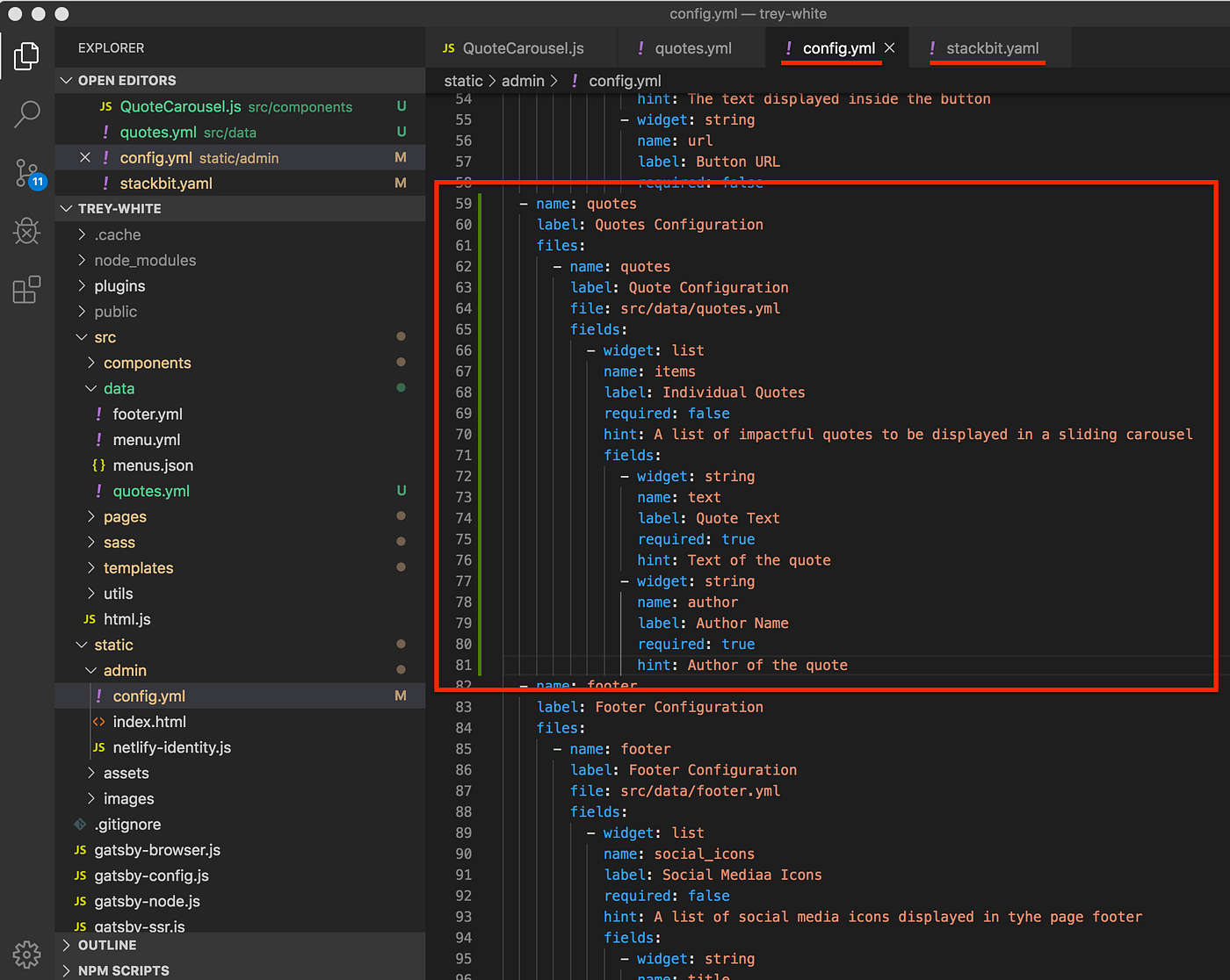 Creating Components for Your Stackbit Site | by Trey White | Medium