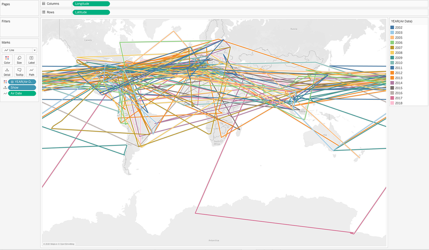 How to create a basic visualisation for a travel show’s journey in ...