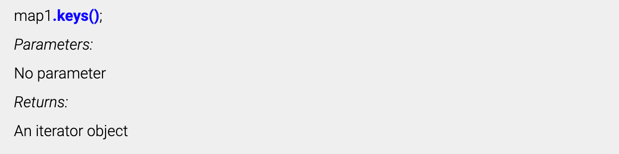 Map object provided by ES6. The Map object holds key-value pairs… | by ...