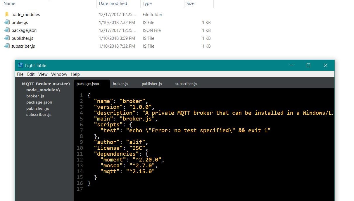 Setting up private MQTT broker using Mosca in Node.js | by Alif ... Setting up private MQTT broker using Mosca in Node.js | by Alif ...