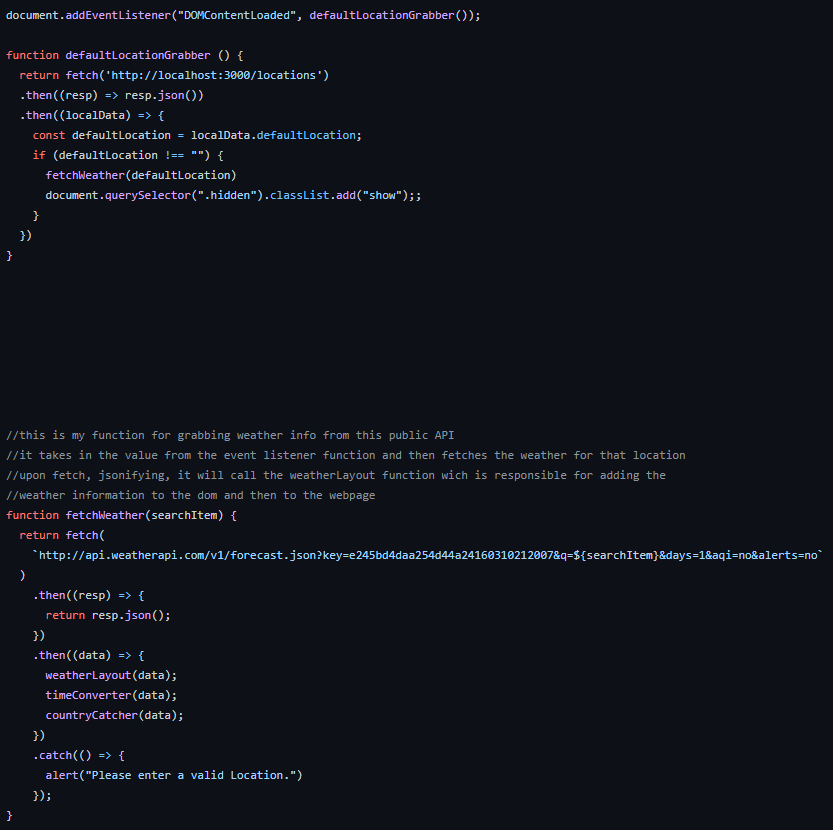 Weather API Project — Phase 1. For my phase 1 project at Flatiron, I ...