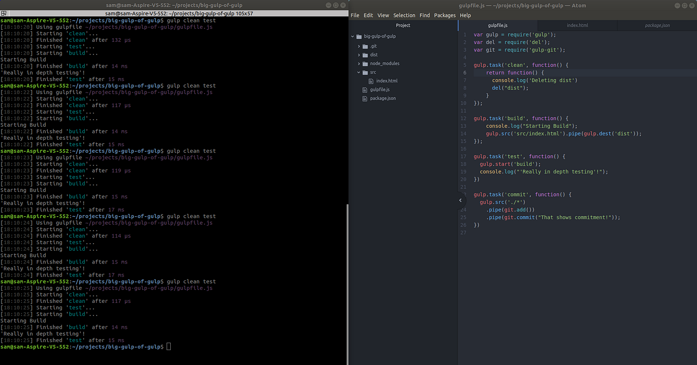 My first Gulp of Gulp. A dive in to the gulp build tool to see… | by ...