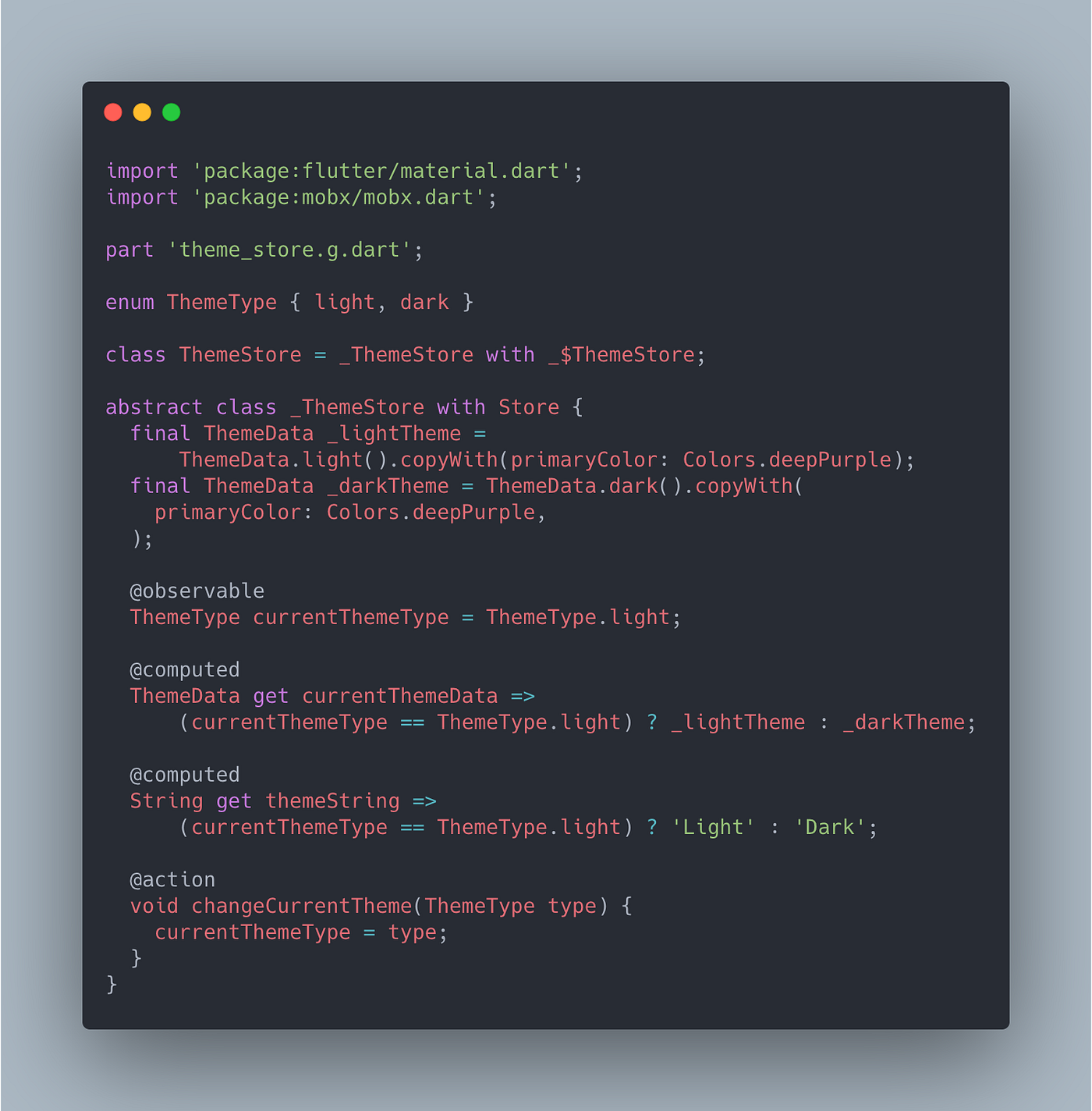 Flutter State Management with Mobx and Providers : Change App Theme Dynamically | by Ilias Yahia ...