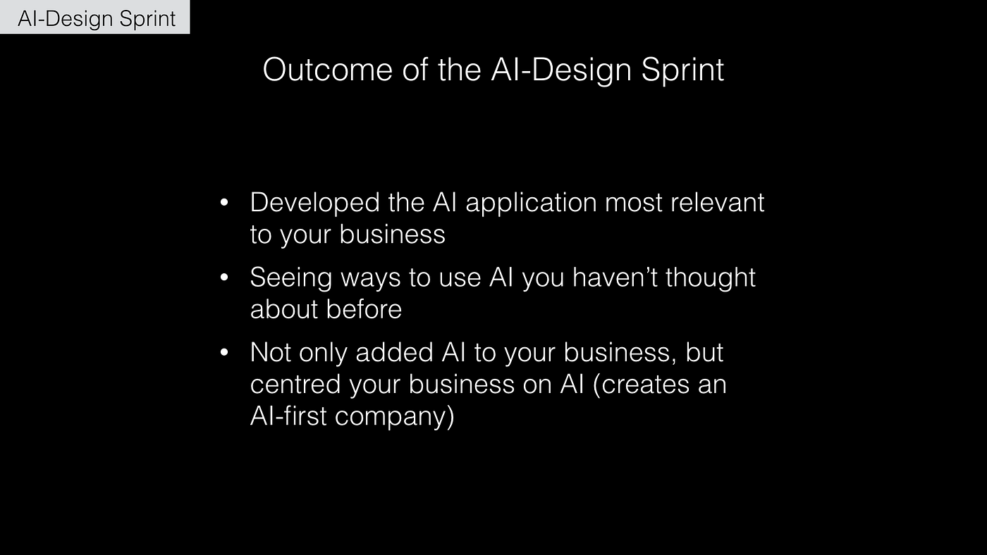 AI-Design Sprint. The AI-Design Sprint I led at… | by Mike Brandt | Medium