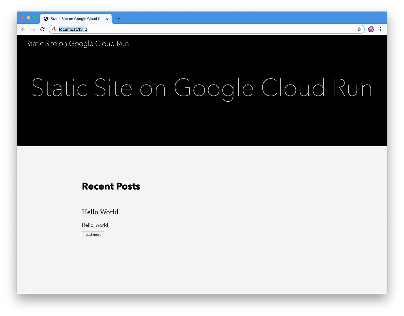 Run a Static Site On Google Cloud Run | by maurycek | Google Cloud ... Run a Static Site On Google Cloud Run | by maurycek | Google Cloud ...