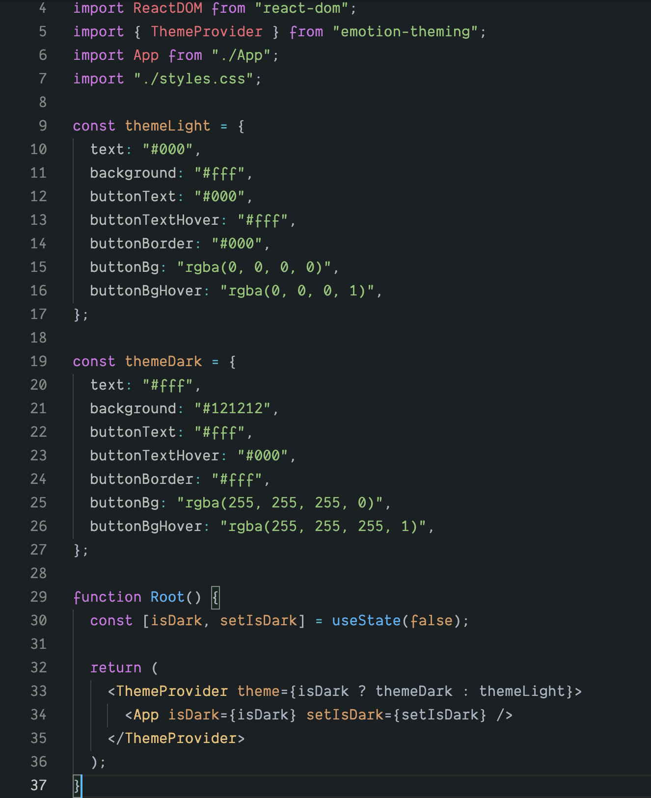 Adding Dark Mode to Your React App with Emotion CSS-in-JS | by Hu Chen | Level Up Coding