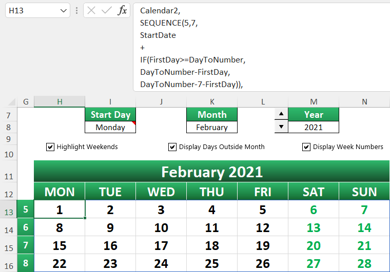 How to Create an Excel Calendar. Three worksheet examples explained. 📅 ...