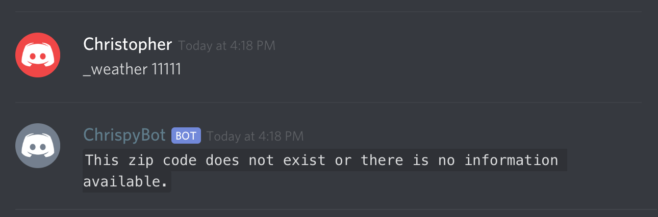 Adding weather functionality to ChrispyBot, my discord.js bot. | by Chris Truong | Medium