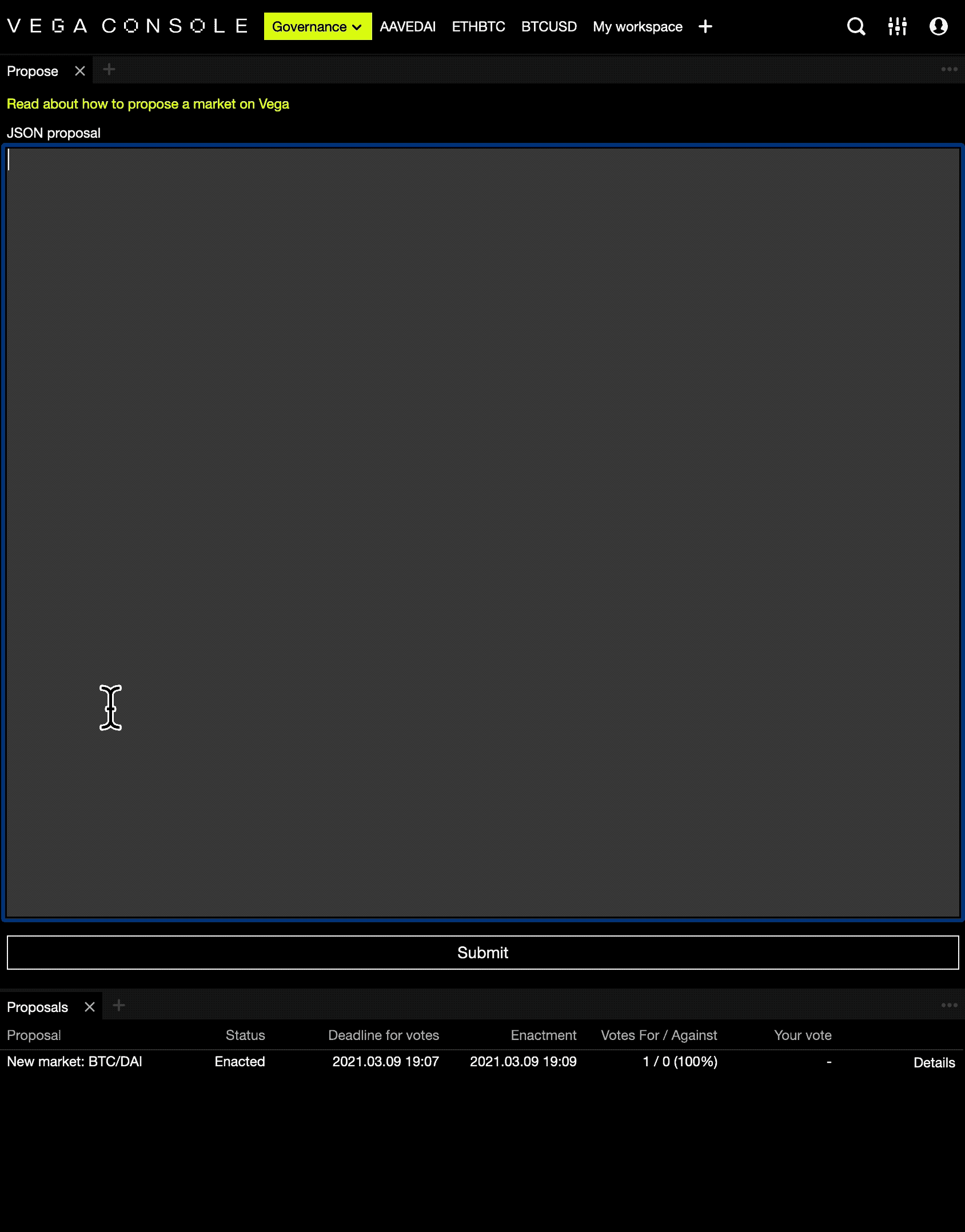 Introducing the Vega Derivatives Toolbox | by Tamlyn Rudolph | Vega Protocol