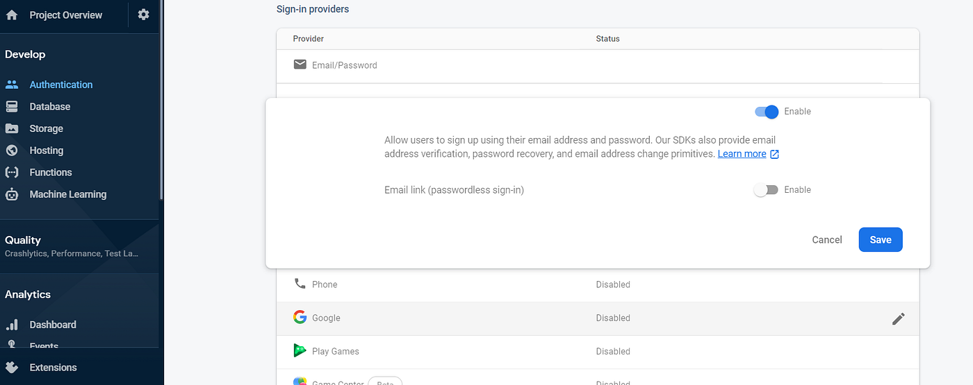 Firebase Authentication In Angular 9 By Gopal Medium