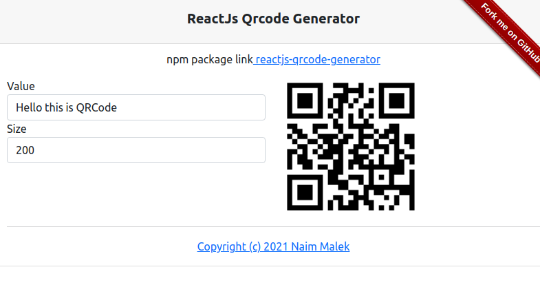 Reactjs QRcode Generator Library - Naim Malek - Medium