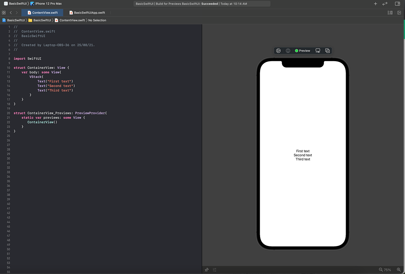Basic understanding of SwiftUI. In earlier 2019 we have two ways to… | by Imransheik | Aug, 2021 ...