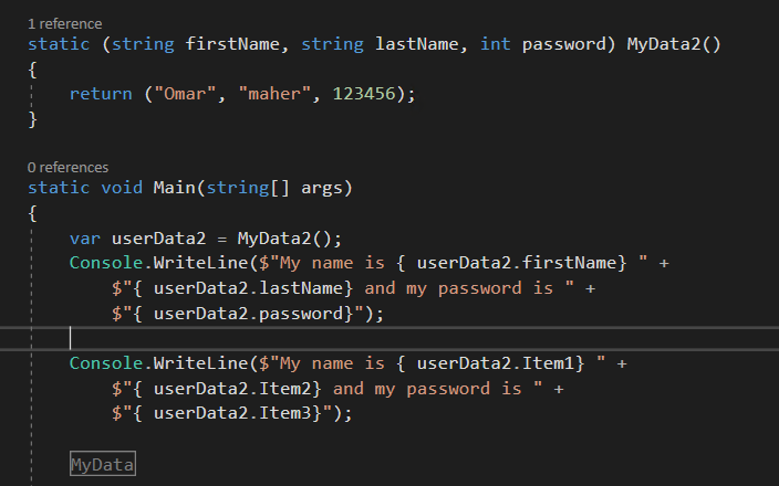 Learn How To Use Tuples in c# 7. Tuples are lightweight data structures ...