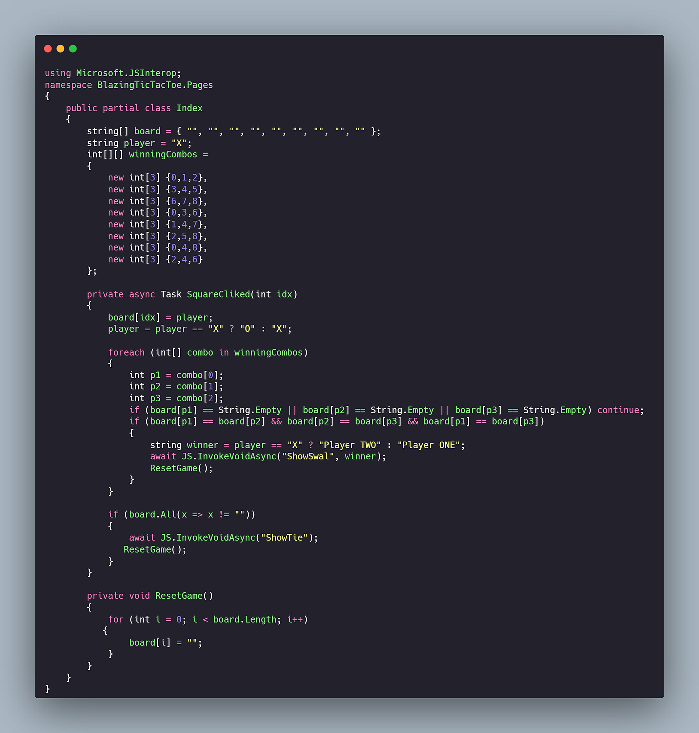 Tic-Tac-Toe Game in Blazor?. Design a simple game to demonstrate… | by Rikam Palkar | Aug, 2022 ...