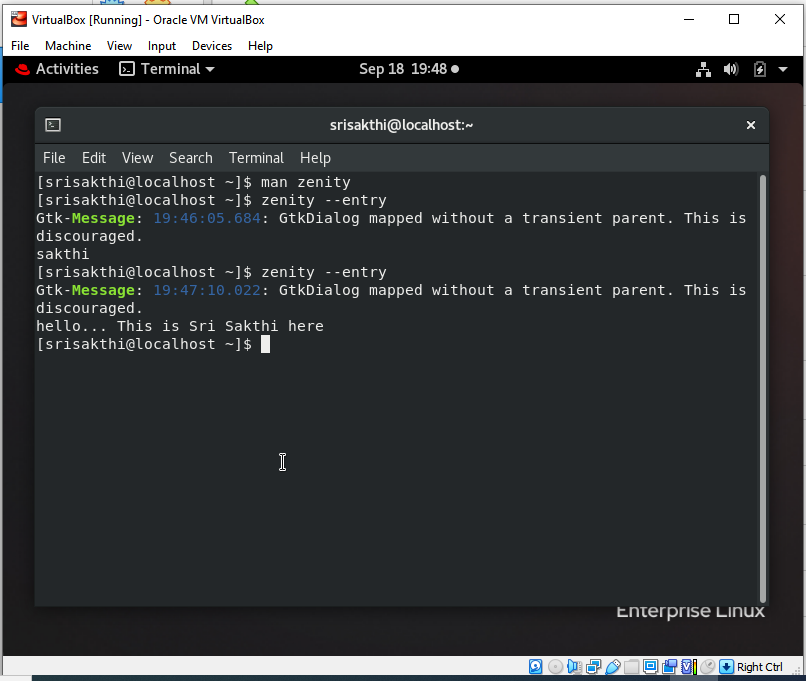 LINUX-ZENITY COMMANDS. Arth 2.0 — Task 1.1 | by Sri Sakthi C.B. | Sep, 2021 | Medium