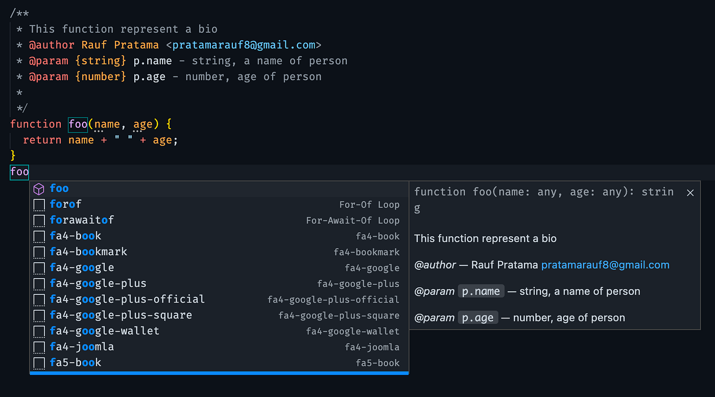 Make your code more “Human Readable” with JSDoc | by Muhammad Rauf ...