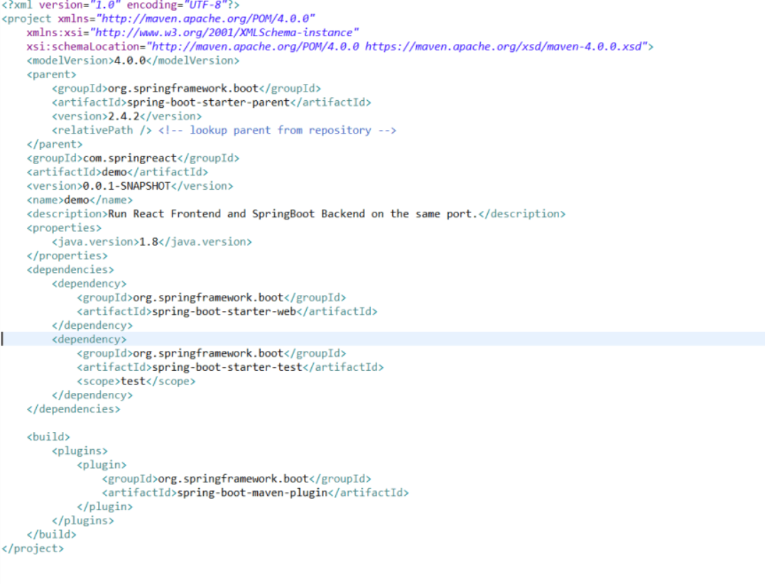 Run React and SpringBoot on same port|Package react with spring ...
