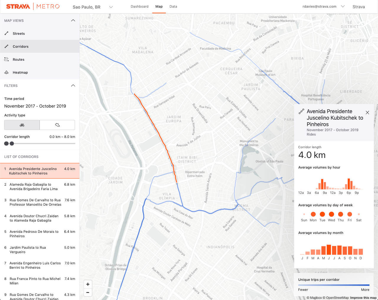 Introducing the new Strava Metro. Let’s make planning for sustainable… | by Rodrigo Davies ...